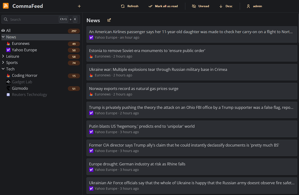 CommaFeed Proxmox LXC Installation - Miscellaneous - Homelabbers Hangout